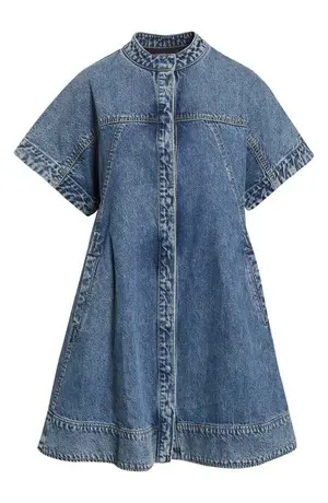3.1 Phillip Lim Cotton Denim A-line Dress