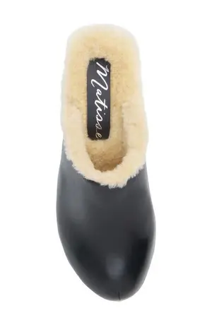 Matisse Mayfair Faux Shearling-lined Clogs - Black