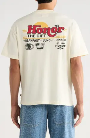HONOR THE GIFT Honor Sign Cotton Graphic T-shirt - White
