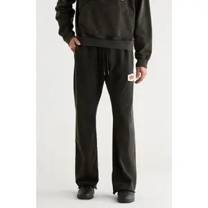 HONOR THE GIFT Honor Wide Leg Cotton Sweatpants - Grey