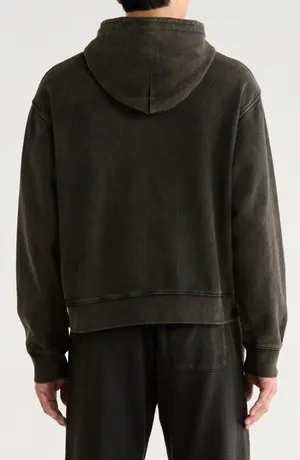 HONOR THE GIFT Embroidered Cotton Hoodie - Grey