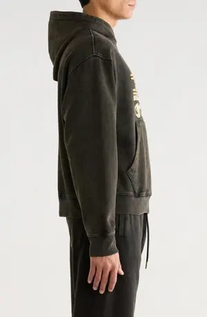 HONOR THE GIFT Embroidered Cotton Hoodie - Grey