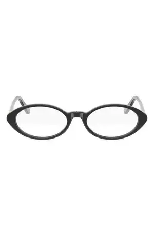 Dior Mini Cd O R8i 51mm Oval Optical Glasses - Shiny Black