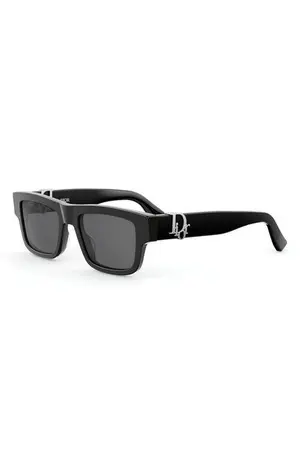 Dior Oblique S3i 52mm Rectangular Sunglasses