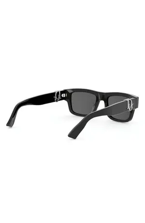 Dior Oblique S3i 52mm Rectangular Sunglasses