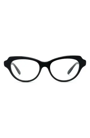 Loewe Slim Geometric Optical Glasses - Shiny Black