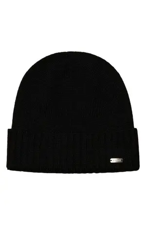 Eton Merino Wool Beanie - Black