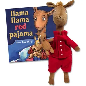 KAPLAN EARLY LEARNING Llama Llama Red Pajama Hardcover Book & Plush Set - Multicolor