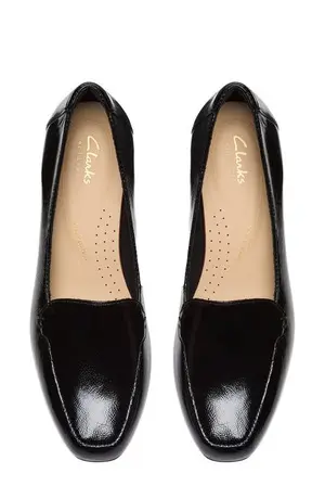 Clarks Krystine Lily Leather Pumps - Black Patent
