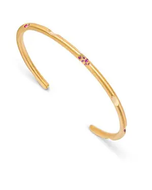 ELOISE JEWELRY Sahara Gemstone Bangle - Pink Sapphires