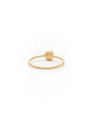 ELOISE JEWELRY Moon Ring With Natural Gemstone - Emerald
