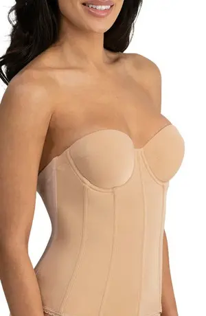 DOMINIQUE INTIMATES Brianna Strapless Corset - Mocha