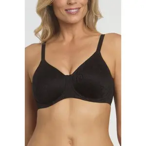 DOMINIQUE INTIMATES Jacqueline Seamless Jacquard Minimizer Bra - Black