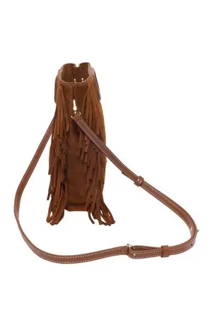 Maje Topstitched Suede M Bag