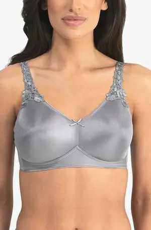 DOMINIQUE INTIMATES Jillian Wire-free Seamless Minimizer Bra - Grey Smoke
