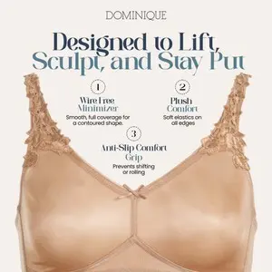 DOMINIQUE INTIMATES Julian Wirefree Minimizer Bra - Mocha