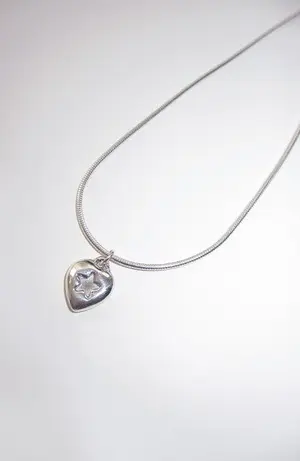 RIMOR JEWELRY Mini Star Heart Snake Chain - Silver