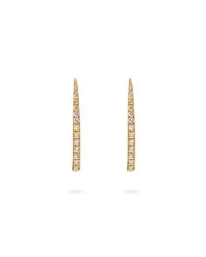 ELOISE JEWELRY Crescent Moon Earrings - Diamond