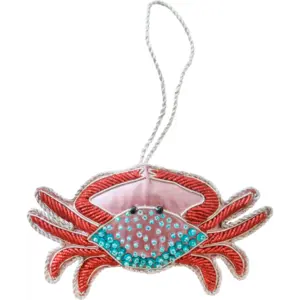 JOLLITY & CO Crab Christmas Ornament
