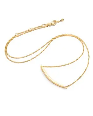 ELOISE JEWELRY Crescent Moon Necklace - Gold Plated