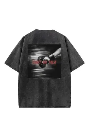 BLVCK X Ufc Acid Wash Tee