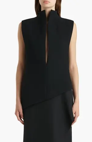 Khaite Asymmetrical Sleeveless Top