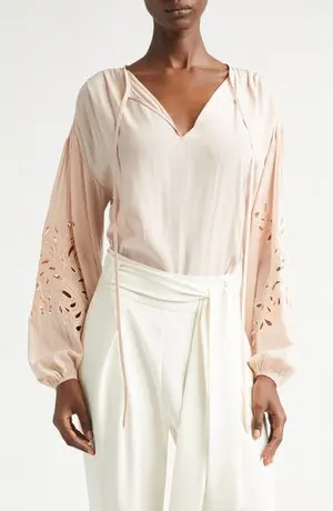 Ramy Brook Notch Neck Blouses
