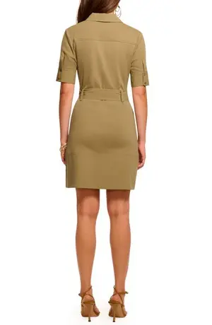 Ramy Brook Alessia Ribbed Knit Mini Dress - Light Loden
