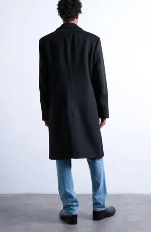 Topman Double-breasted Overcoat
