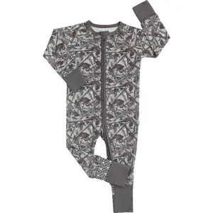 FLETCH Convertible Footed Romper With Camouflage Print - Hidden Camo