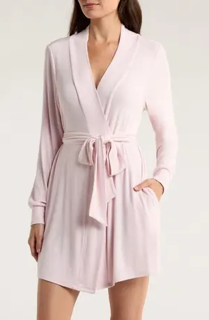 OPEN EDIT Daydream Short Robe - Pink Cake