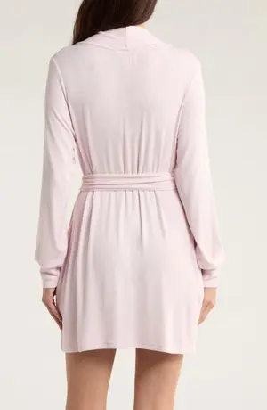 OPEN EDIT Daydream Short Robe - Pink Cake