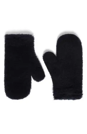 Max Mara Ombrato Alpaca Mittens Midnightblue