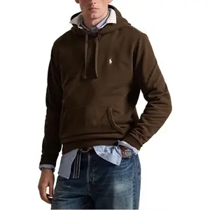 Polo Ralph Lauren Loopback Cotton Fleece Hoodie - Dark Beech