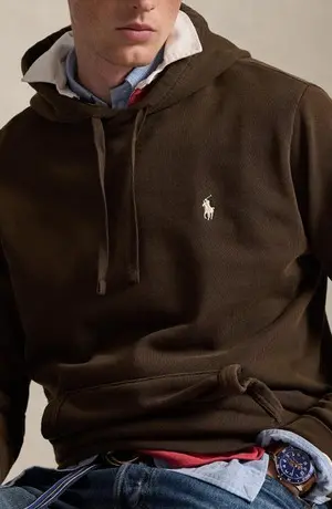 Polo Ralph Lauren Loopback Cotton Fleece Hoodie - Dark Beech