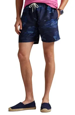 Polo Ralph Lauren Traveler Classic Swim Trunks - Spy Bear