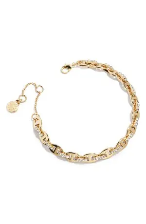 Baublebar Thalia Pavé Mariner Link Bracelet - Gold