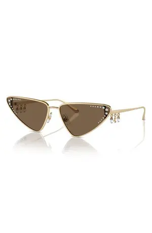 JIMMY CHOO 63mm Cat Eye Sunglasses