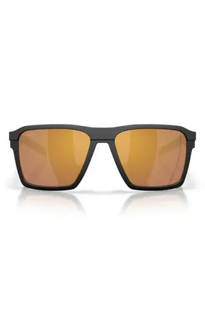 COSTA DEL MAR Antille 58mm Polarized Square Sunglasses - Net Plus Black/gold 580g