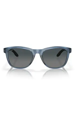 COSTA DEL MAR Aleta 54mm Polarized Round Sunglasses - Blue Foam/gray Gradient 580g