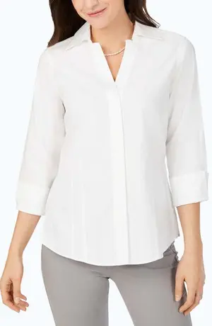 Foxcroft Pointed Collar Shirts For Women
