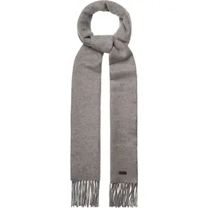 Eton Reversible Cashmere Scarf - Medium Brown