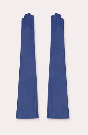 SEYMOURE Runway Leather Gloves - Blue