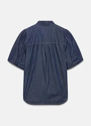 Mint Velvet Puff Sleeve Denim Shirt
