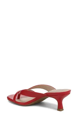 LIFESTRIDE Navine Kitten Heel Flip Flop - Fire Red