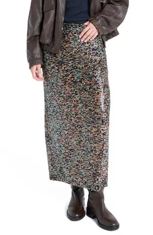 Twp Sequined Skirts