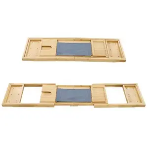 MEGACHEF Expandable Wood Bath Tray