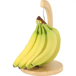 MEGACHEF Wood Banana Hanger - Bamboo