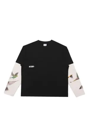 STUDENTS Tremonton Layered Look Graphic T-shirt