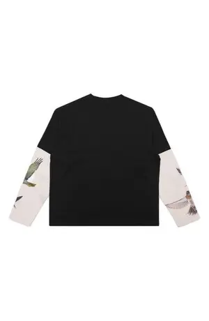 STUDENTS Tremonton Layered Look Graphic T-shirt